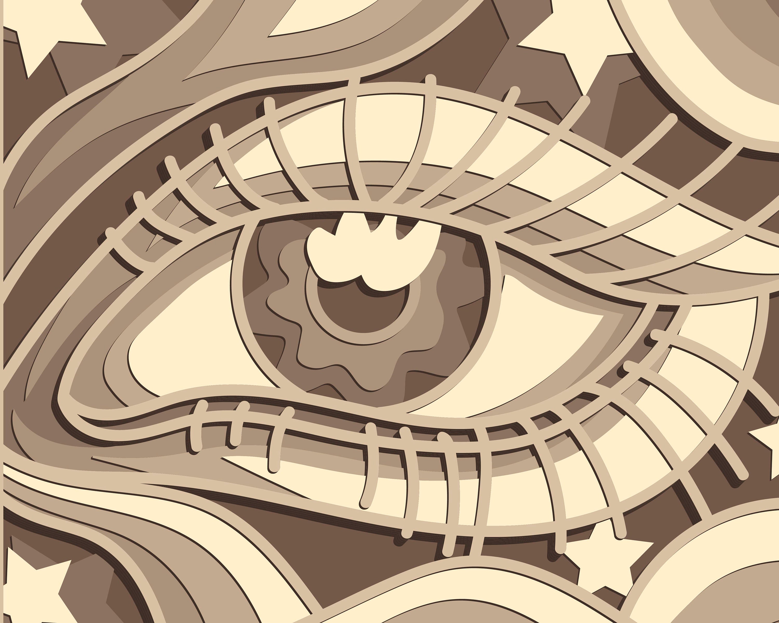 Eye Multilayer SVG/ Eye Cut File/ 3D Layer/ Plywood Cutting/ - Etsy Canada