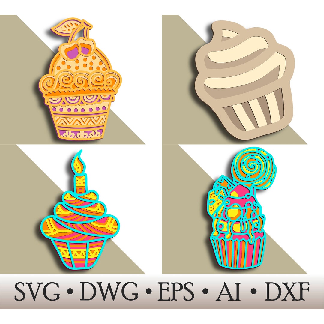 Cake Bundle Multilayer SVG/ Cake Bundle Cut File/ 3D Layer/ Plywood ...