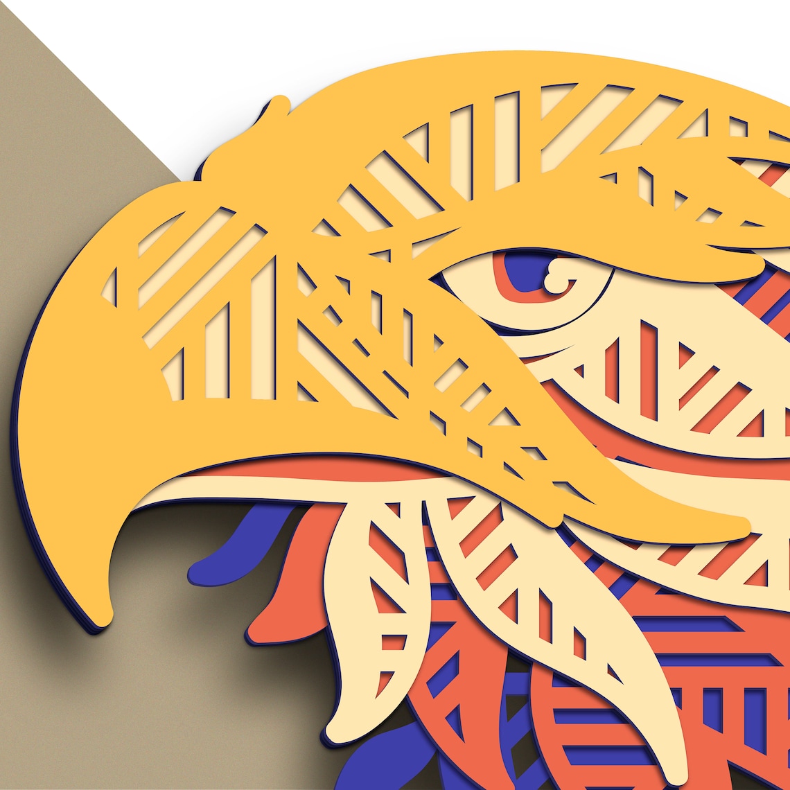 Eagle Multilayer SVG/ Eagle Cut File/ 3D Layer/ Plywood - Etsy