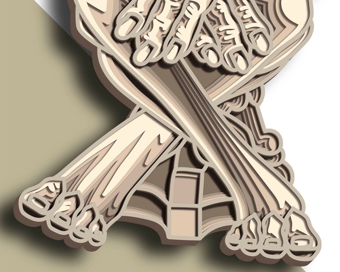 Gargoyle Multilayer SVG/ Gargoyle Mandala Cut File/ 3D Layer/ - Etsy