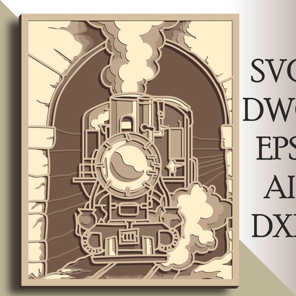 3d Train Station Svg - Etsy