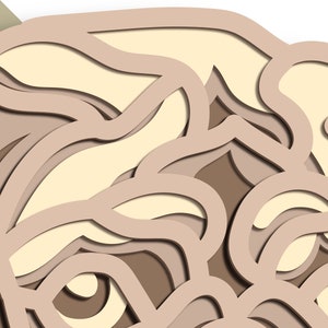 Pug Multilayer SVG/ Pug Cut File/ 3D Layer/ Plywood Cutting/ - Etsy Canada