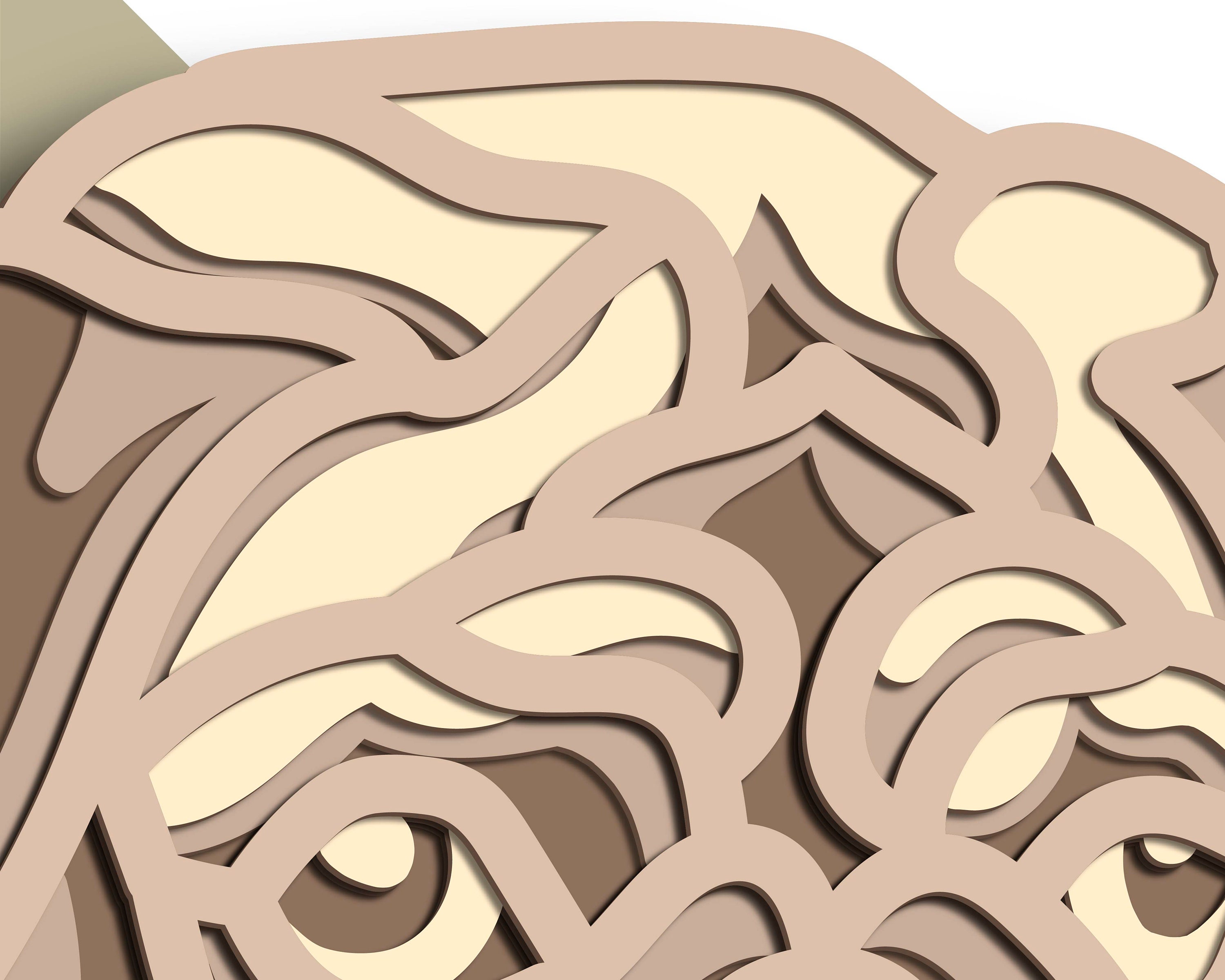 Pug Multilayer SVG/ Pug Cut File/ 3D Layer/ Plywood Cutting/ - Etsy Canada