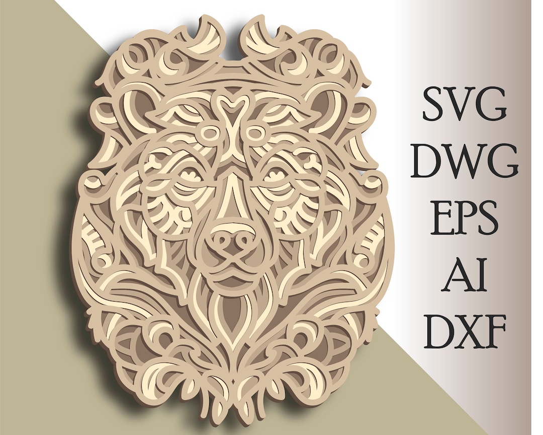Bear Multilayer SVG/ Bear Cut File/ 3D Layer/ Plywood Cutting/ - Etsy