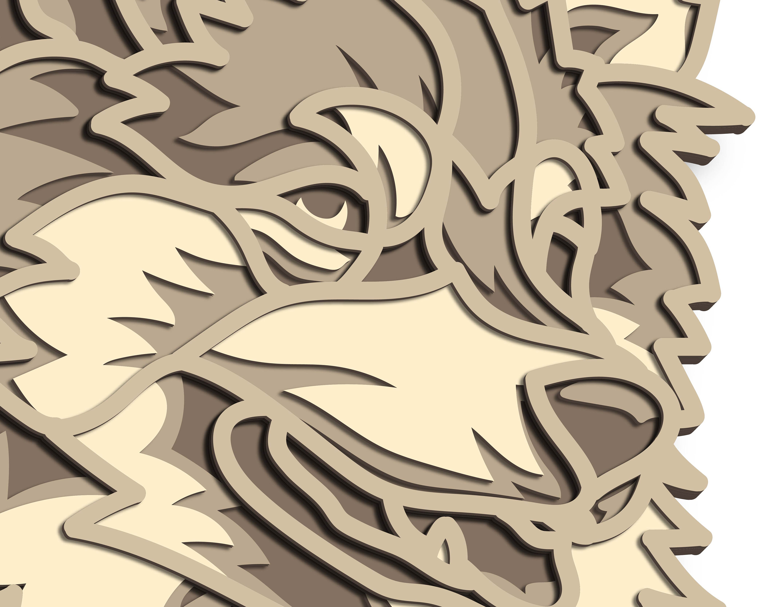 Dog Bundle Multilayer Svg/ Dog Bundle Laser Cut File/ 3D Layer/ Plywood ...