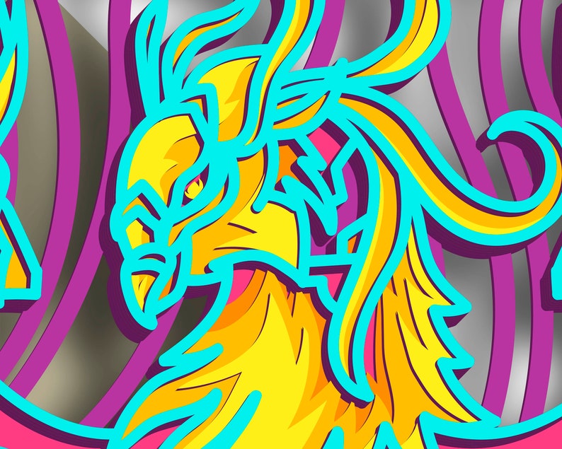 Phoenix Multilayer SVG/ Phoenix Cut File/ 3D Layer/ Plywood - Etsy