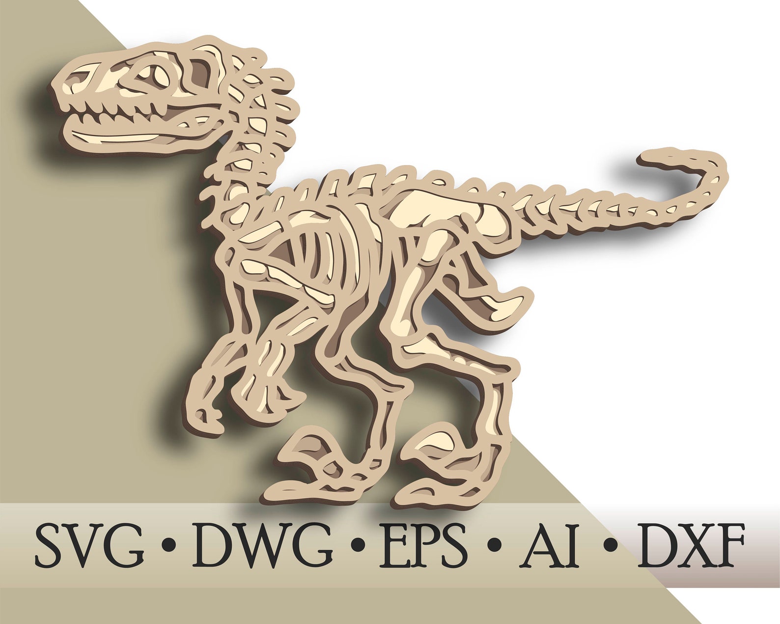 T-rex Multilayer SVG/ T-rex Cut File/ 3D Layer/ Plywood - Etsy