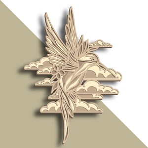 Colibri Multilayer SVG/ Colibri Cut File/ 3D Layer/ Plywood - Etsy