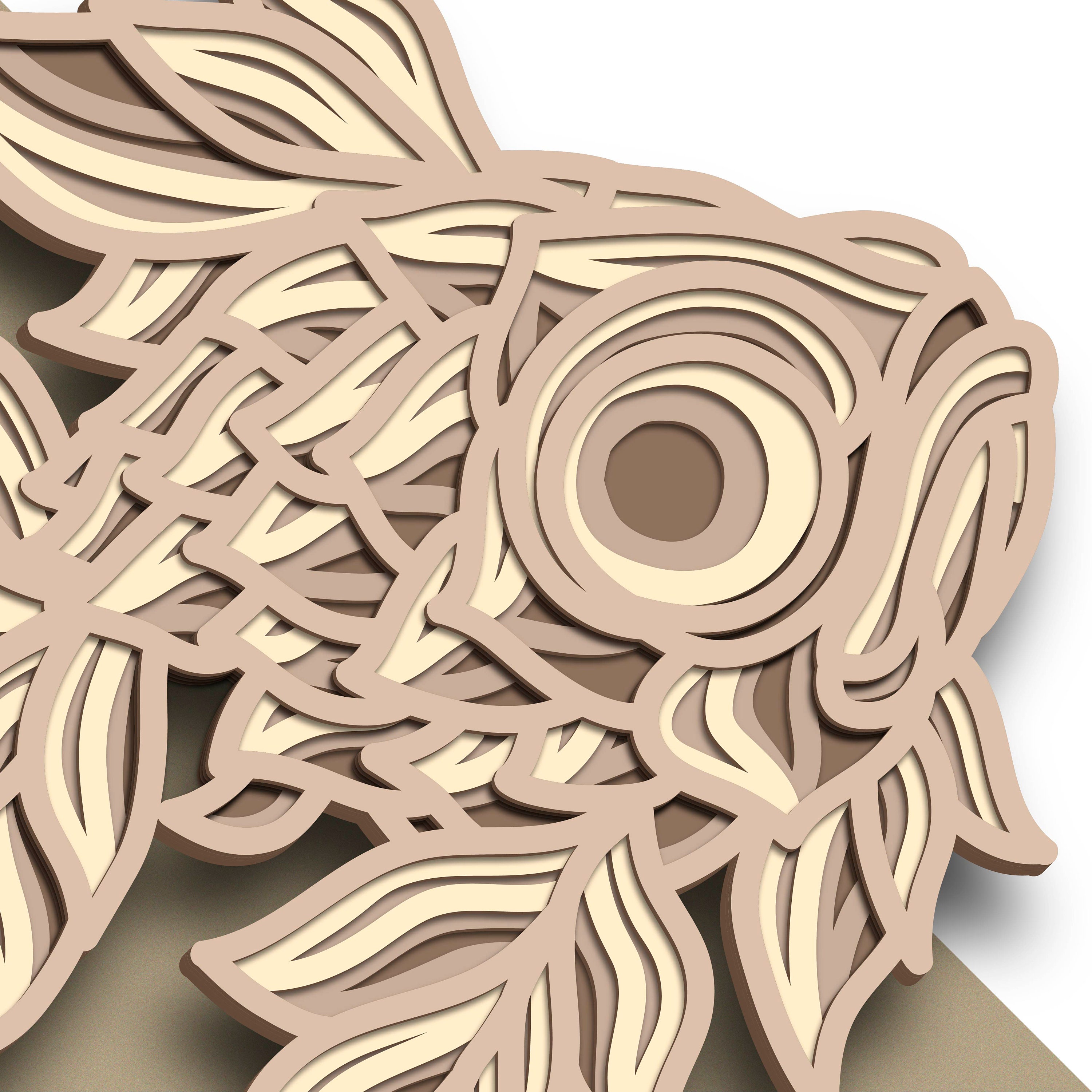 Fish Multilayer SVG/ Fish Cut File/ 3D Layer/ Plywood Cutting/ - Etsy