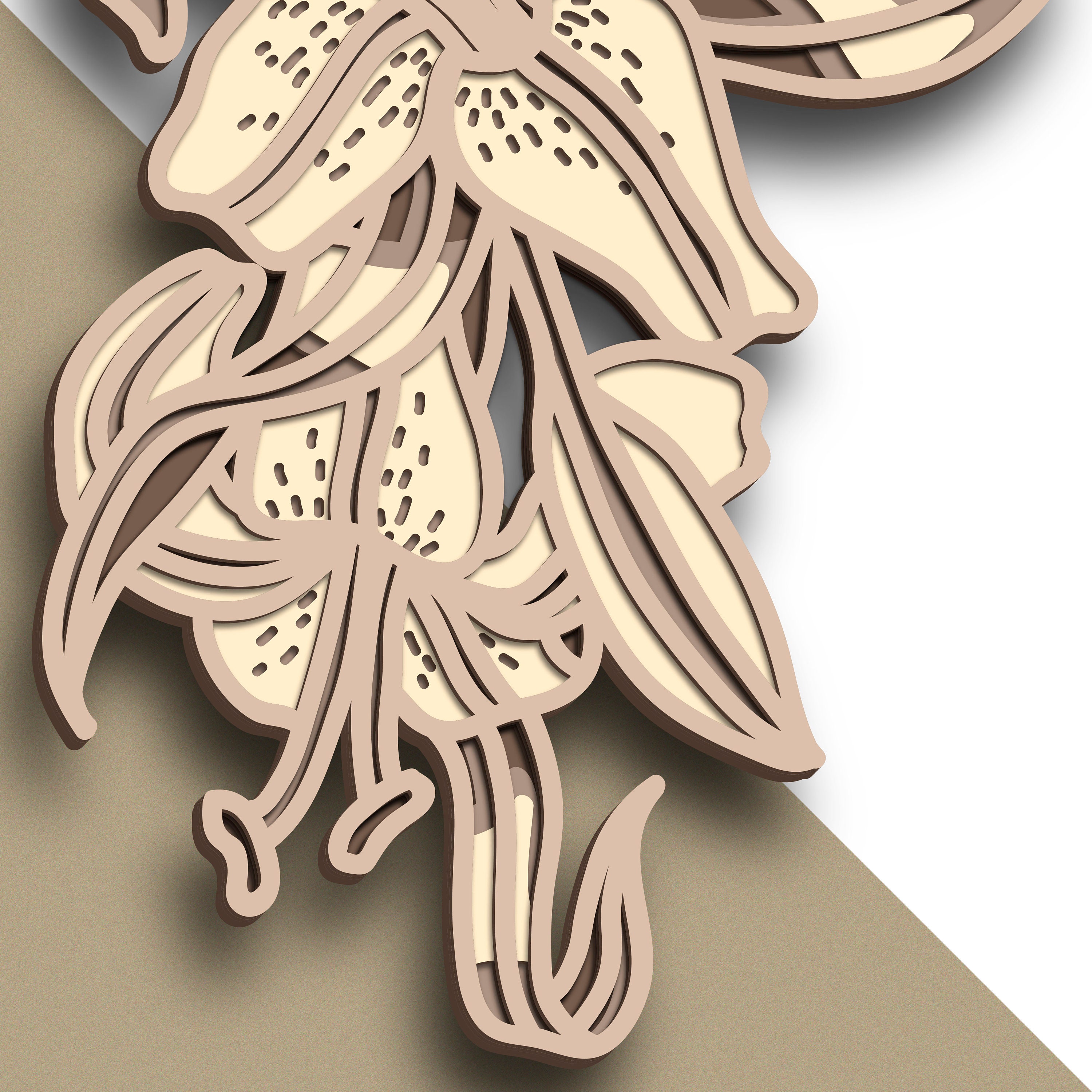 Lilies Multilayer SVG/ Lilies Cut File/ 3D Layer/ Plywood - Etsy