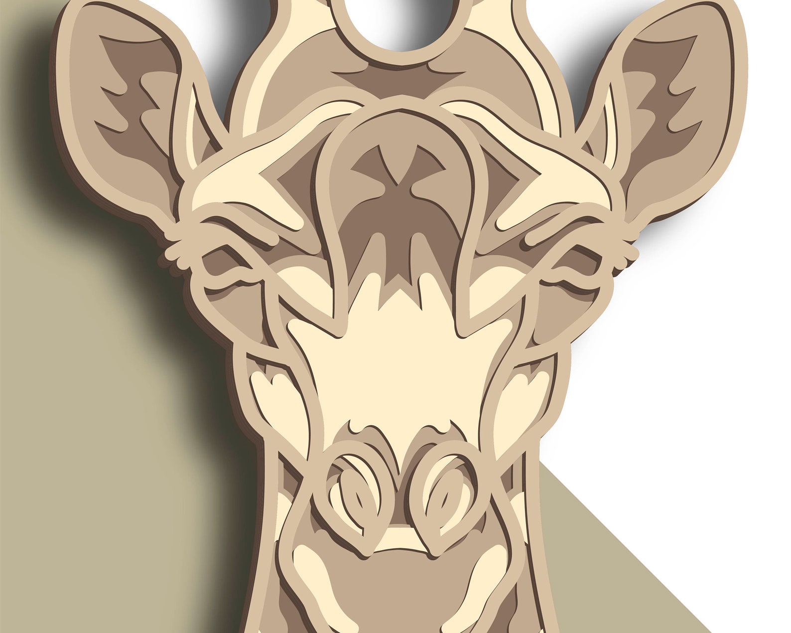 Giraffe Multilayer SVG/ Giraffe Cut File/ 3D Layer/ Plywood - Etsy