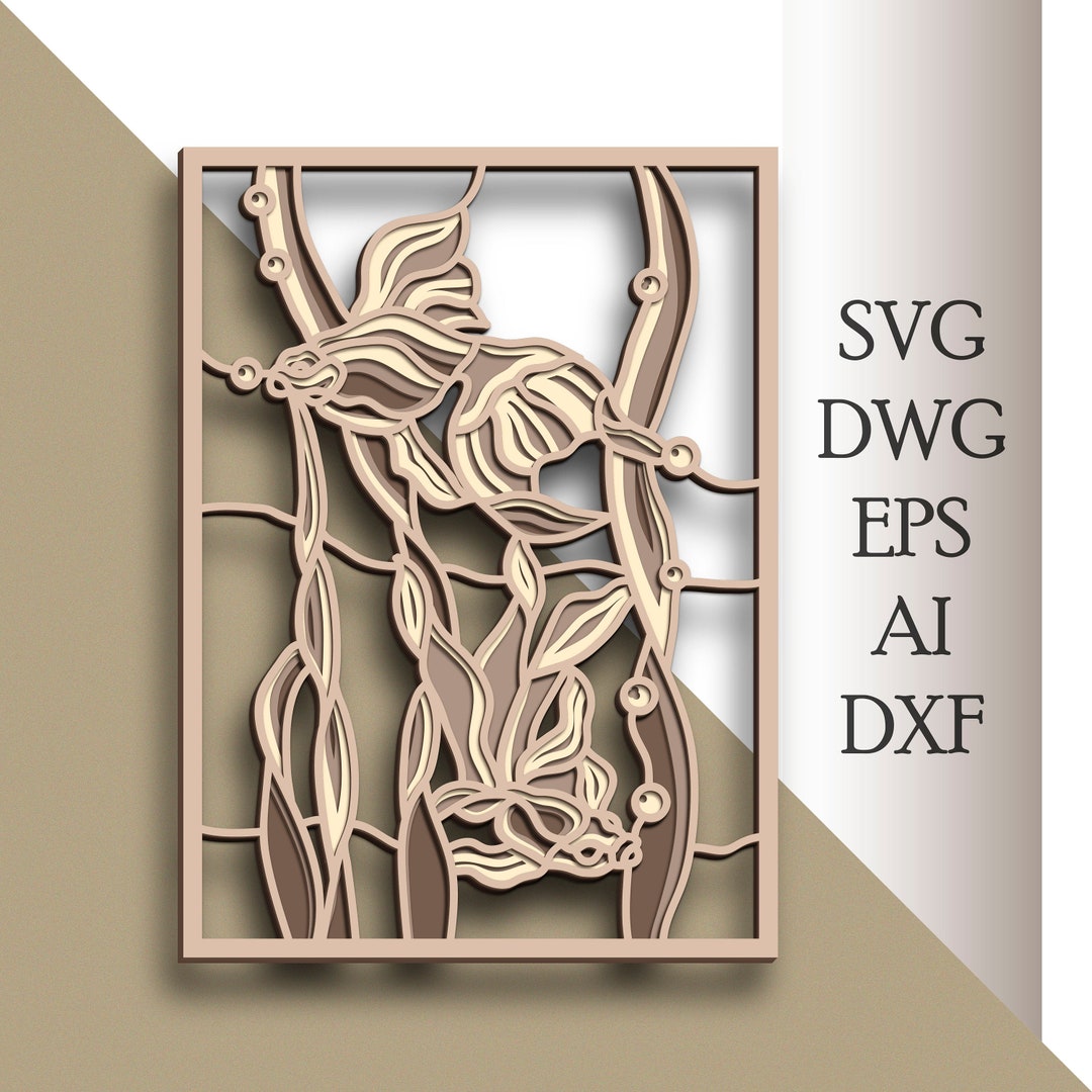 Fish Multilayer SVG/ Fish Cut File/ 3D Layer/ Plywood Cutting/ Paper ...
