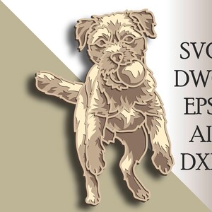 Border Terrier Multilayer SVG/ Border Terrier Cut File/ 3D - Etsy
