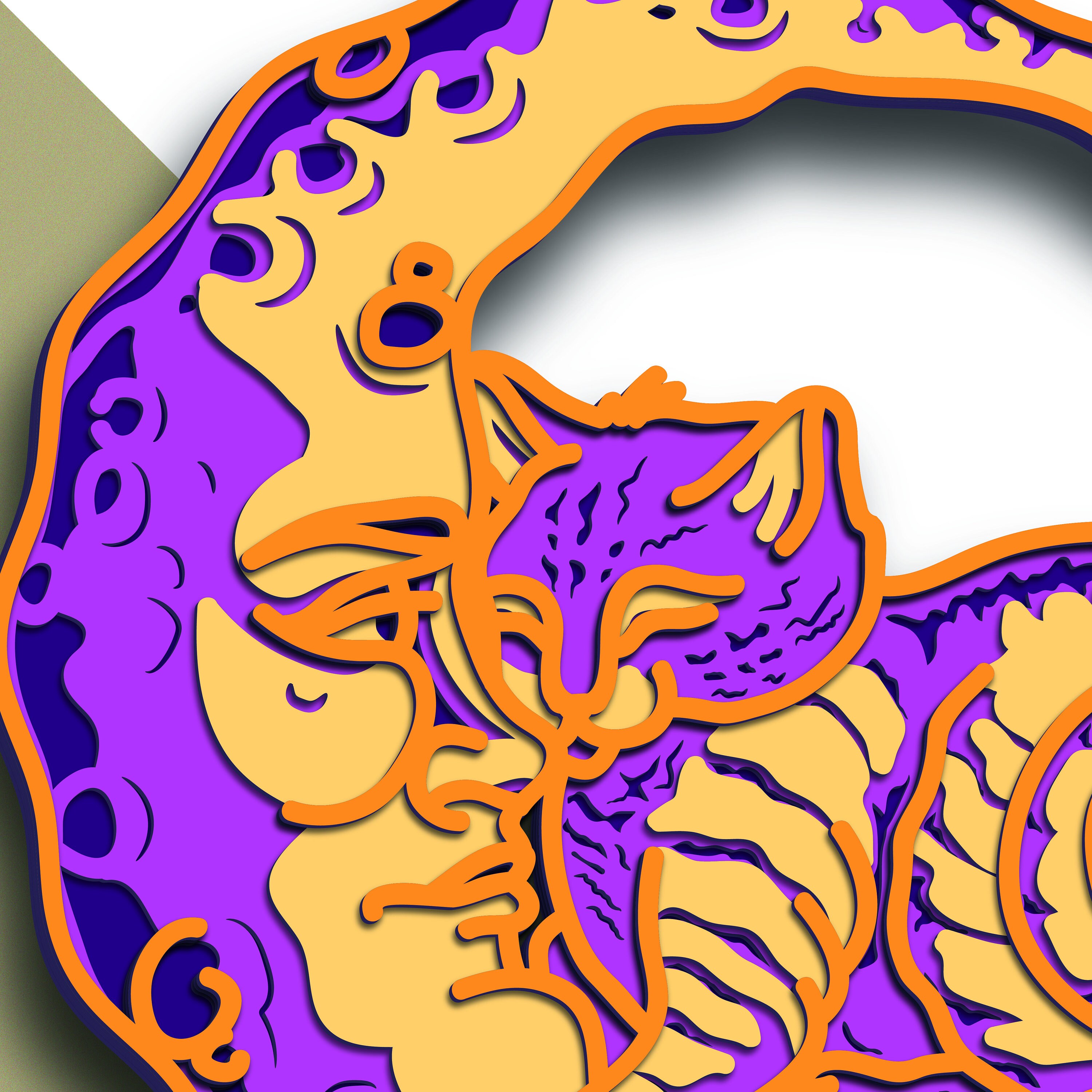 Moon Multilayer SVG/ Moon Cut File/ 3D Layer/ Plywood Cutting/ - Etsy