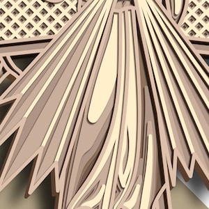 Divine Mercy Multilayer SVG/ Divine Mercy Cut File/ 3D Layer/ Plywood ...