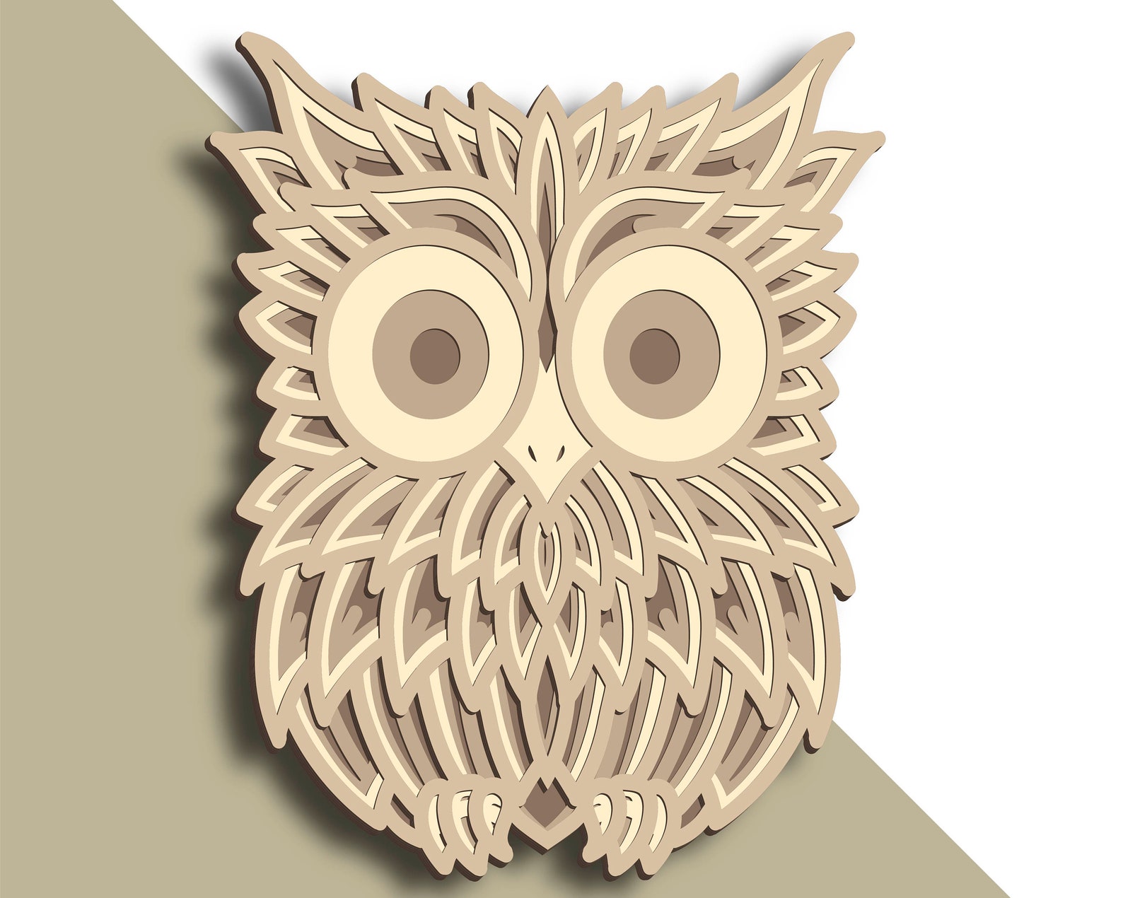 Owl Bundle Multilayer Svg/ Laser Cut File/ 3D Layer/ Paper Cutting ...