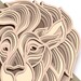 Lion Multilayer SVG/ Lion Cut File/ 3D Layer/ Plywood Cutting/ Paper ...