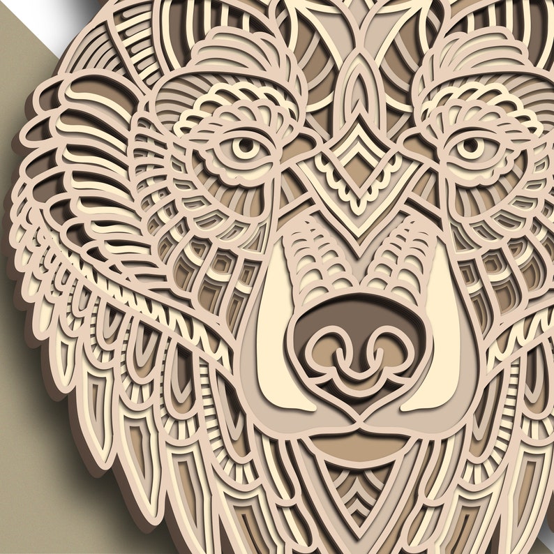 Bear Multilayer SVG/ Bear Cut File/ 3D Layer/ Plywood Cutting/ | Etsy Canada