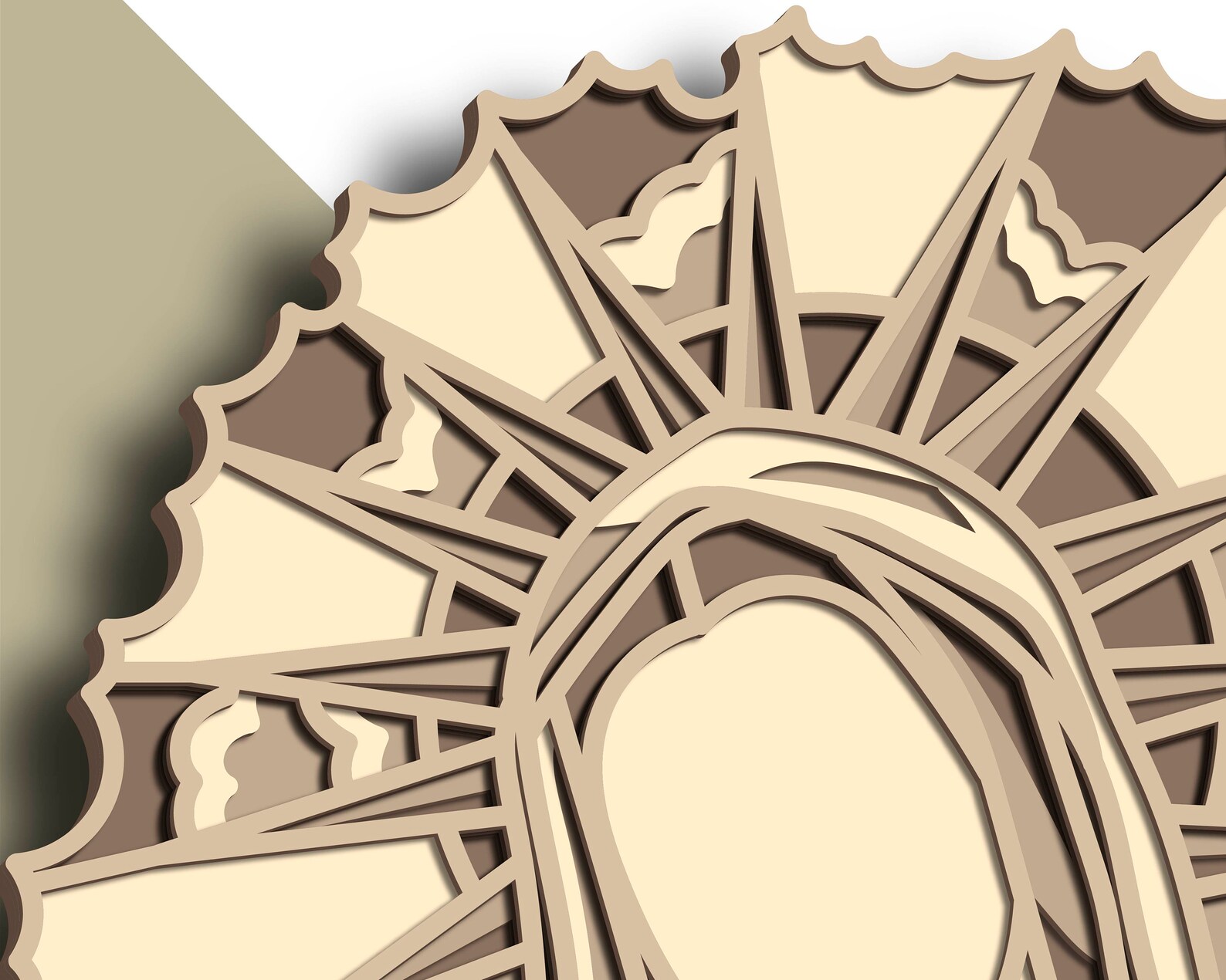 Virgin Mary Multilayer SVG/ Virgin Mary Cut File/ 3D Layer/ | Etsy