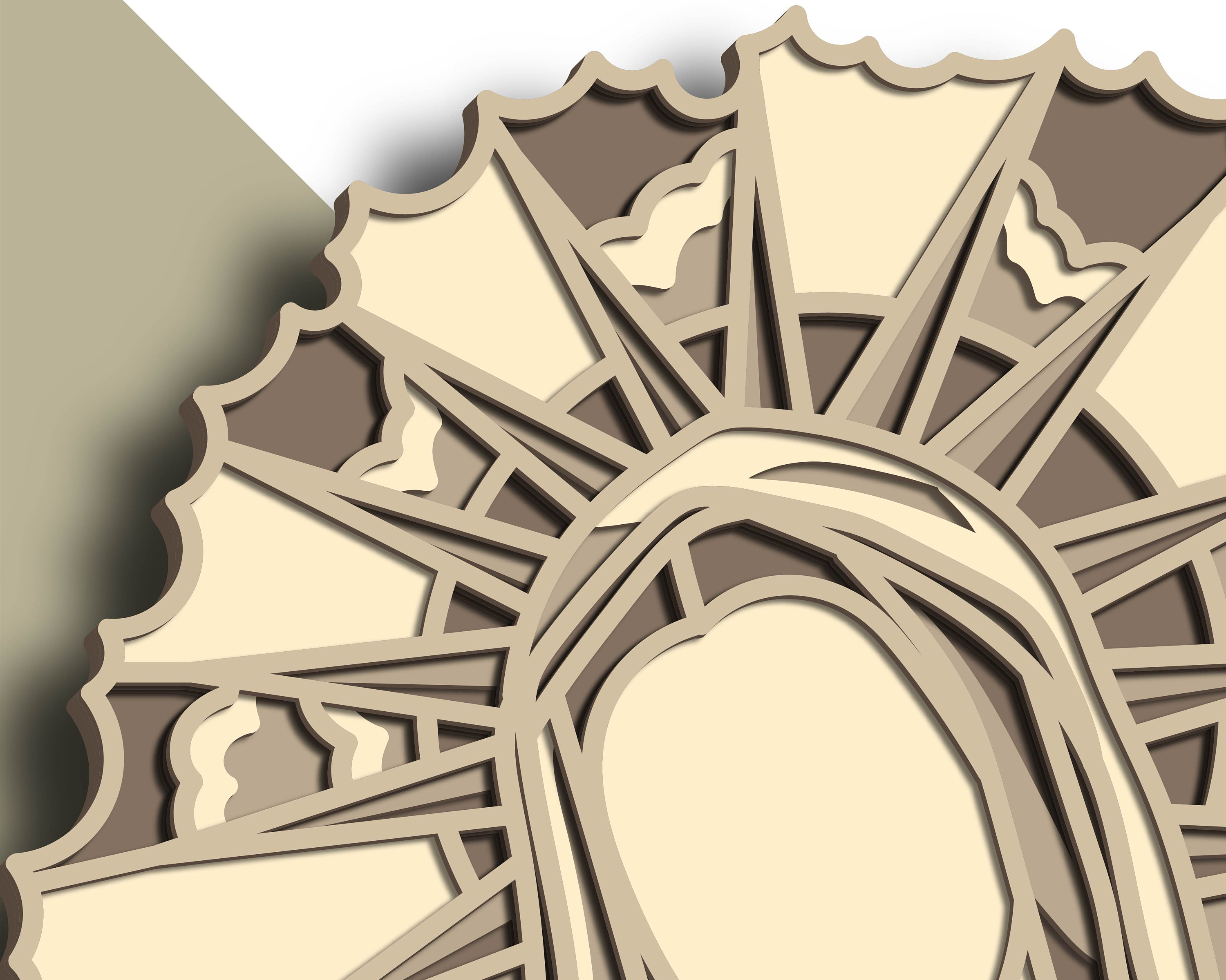 Virgin Mary Multilayer SVG/ Virgin Mary Cut File/ 3D Layer/ - Etsy UK