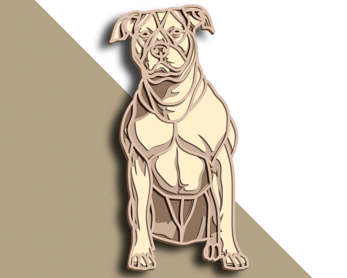 Dog Bundle Multilayer Svg. Laser Cut File. Layer Construction. Plywood ...