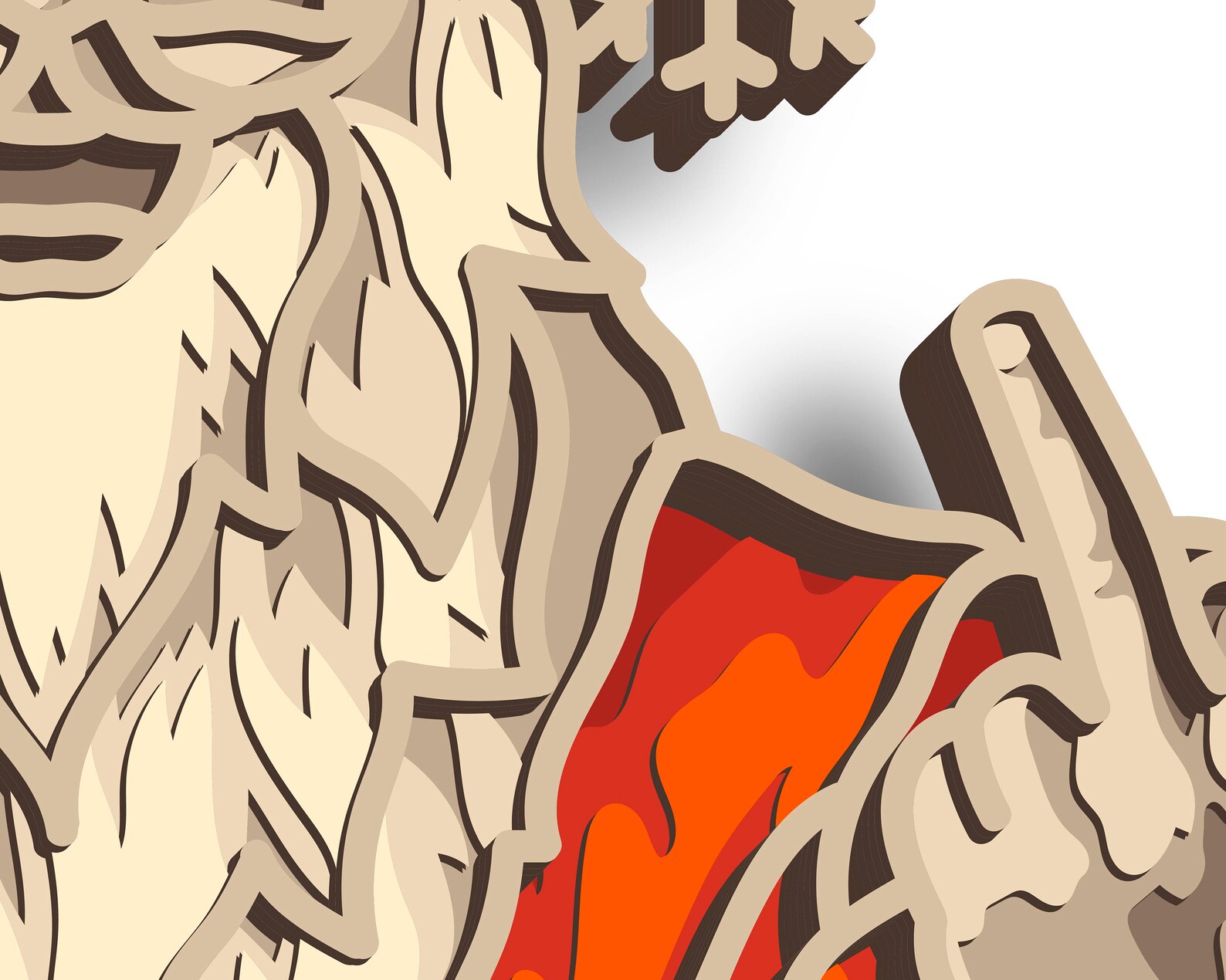 Santa Multilayer SVG. Laser Cut File. Layer Construction. Plywood ...