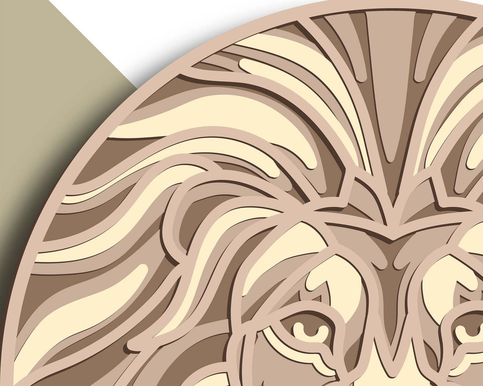 Lion Multilayer SVG/ Lion Cut File/ 3D Layer/ Plywood Cutting/ - Etsy