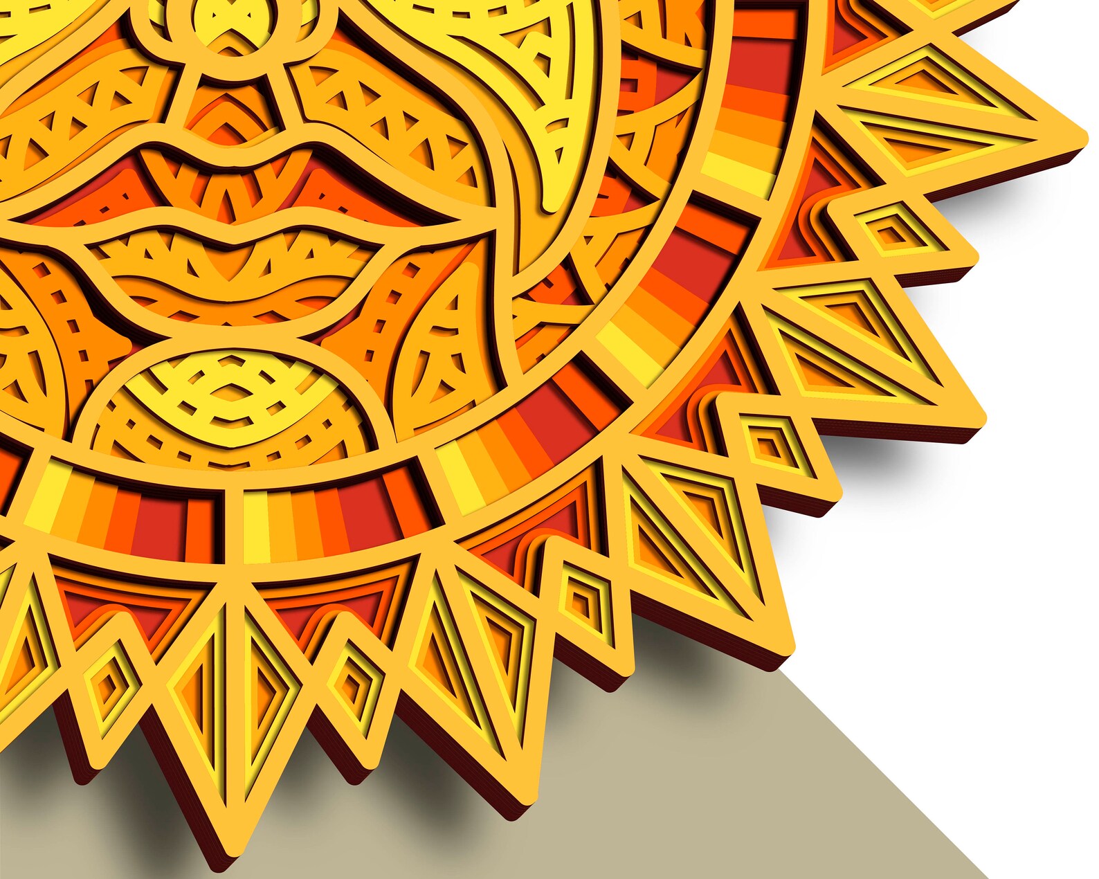 Sun Multilayer SVG/ Sun Cut File/ 3D Layer/ Plywood Cutting/ - Etsy