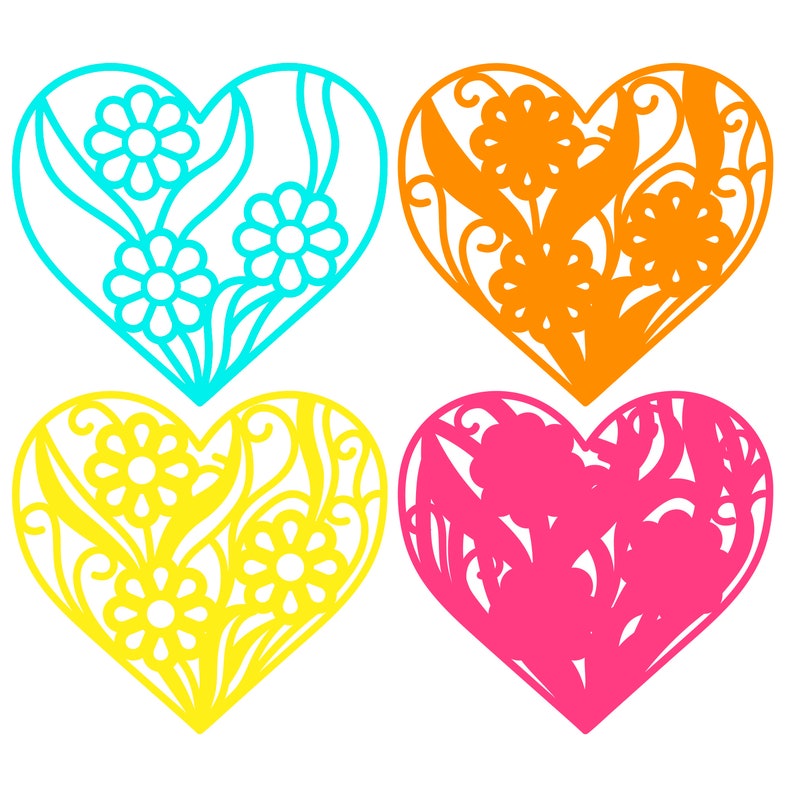 Heart Bundle Multilayer SVG/ Heart Bundle Cut File/ 3D Layer/ - Etsy