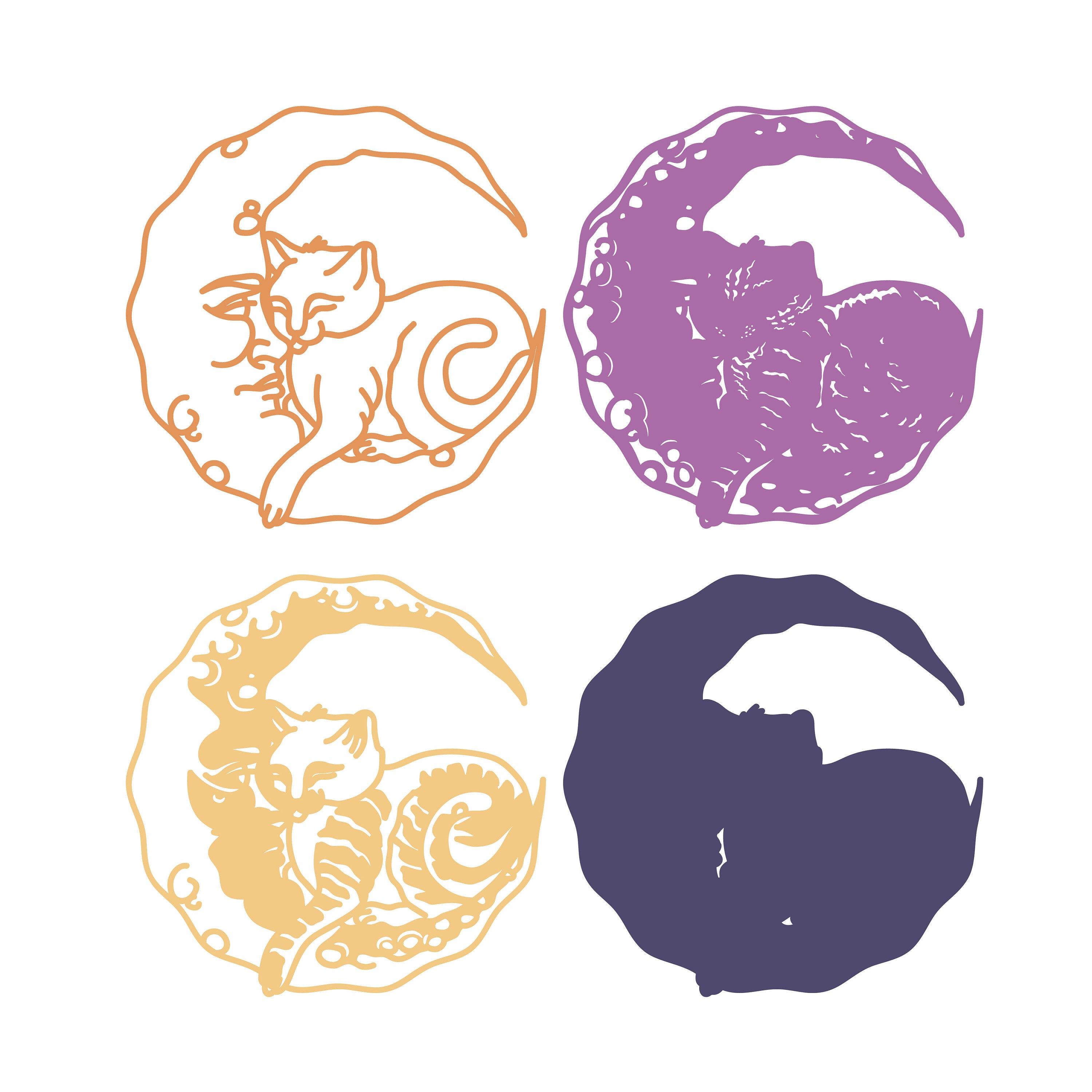 Moon Multilayer SVG/ Moon Cut File/ 3D Layer/ Plywood Cutting/ - Etsy