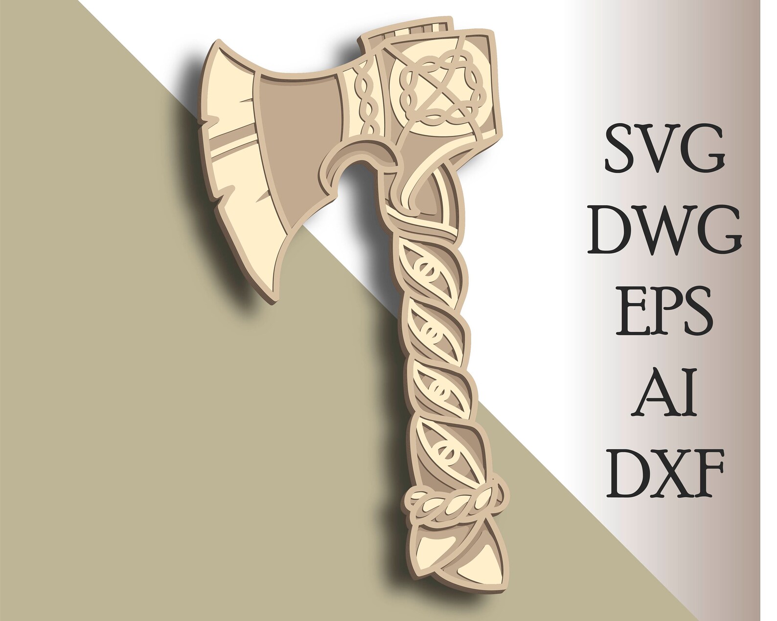 Ax Multilayer SVG/ Ax Cut File/ 3D Layer/ Plywood Cutting/ - Etsy