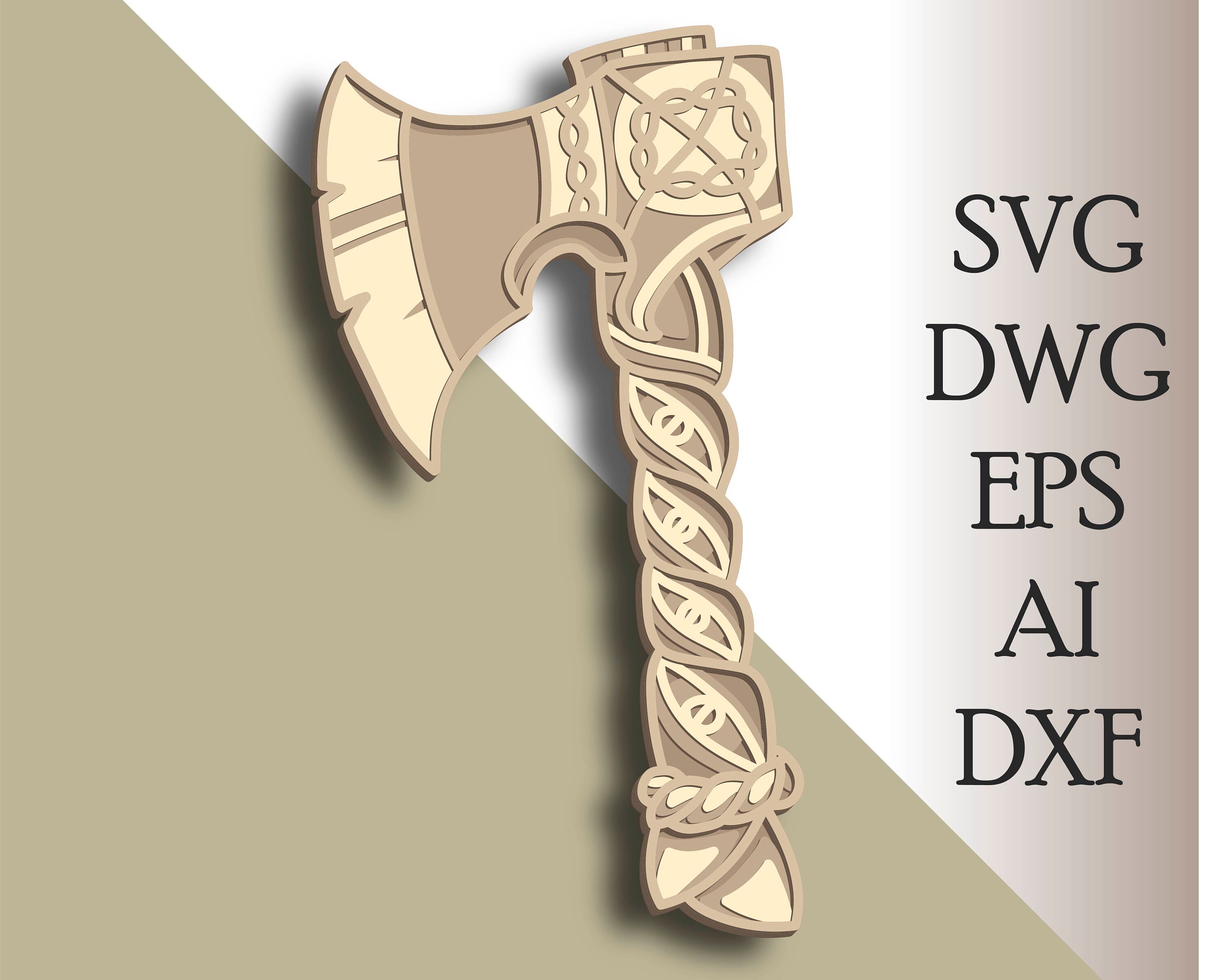 Ax Multilayer SVG/ Ax Cut File/ 3D Layer/ Plywood Cutting/ - Etsy Canada