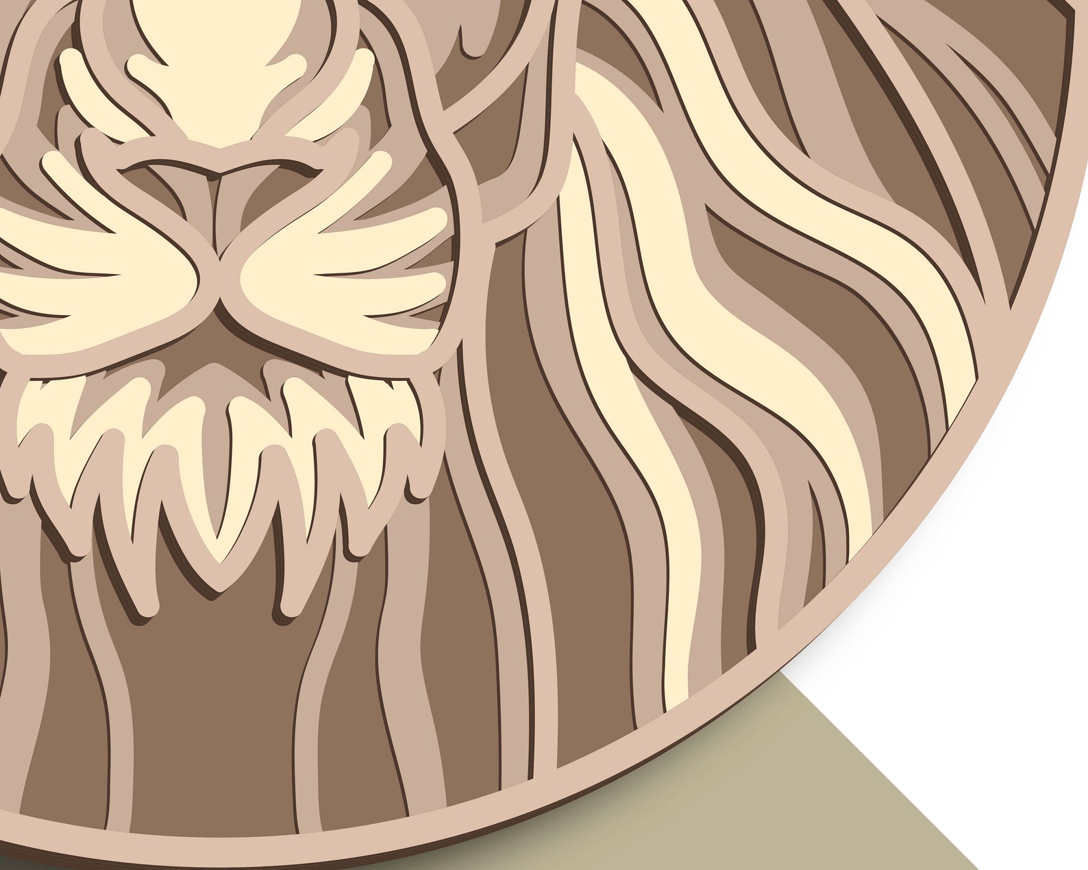 Lion Multilayer SVG/ Lion Cut File/ 3D Layer/ Plywood Cutting/ - Etsy