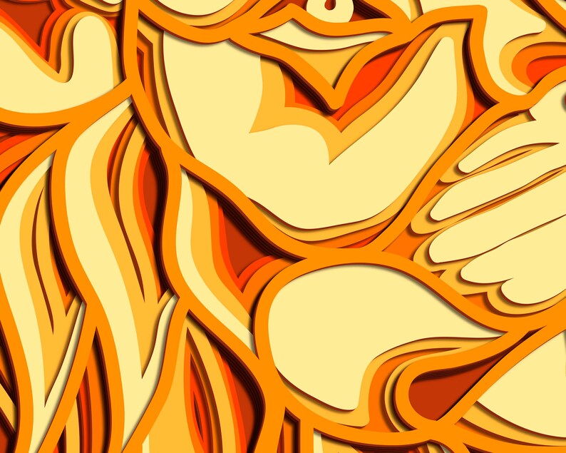 Lion Multilayer SVG/ Lion Cut File/ 3D Layer/ Plywood Cutting/ - Etsy