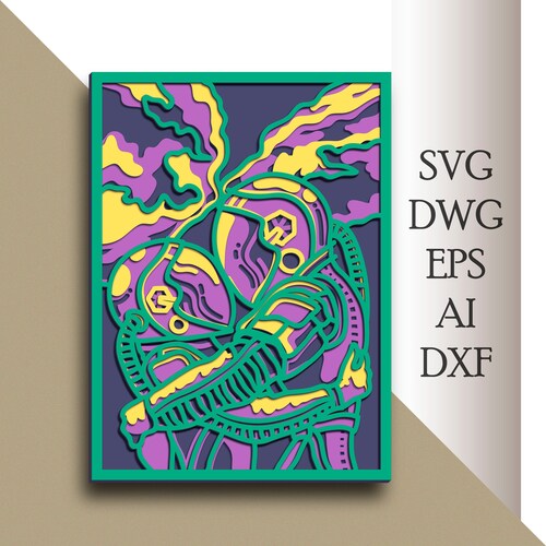 Gamer Multilayer SVG/ Gamer Cut File/ 3D Layer/ Plywood - Etsy