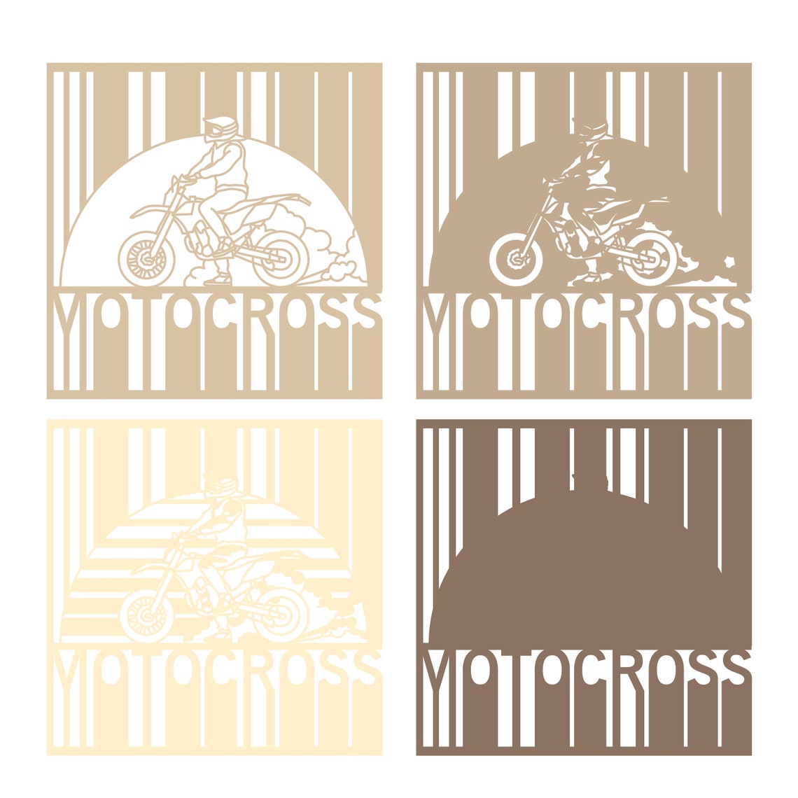 Motocross 3D Multilayer SVG/ Motocross Zentangle Cut File/ 3D - Etsy