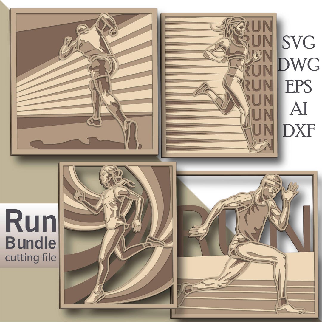 Run Bundle Multilayer Svg/ Run Bundle Cut File/ 3D Layer/ Plywood ...