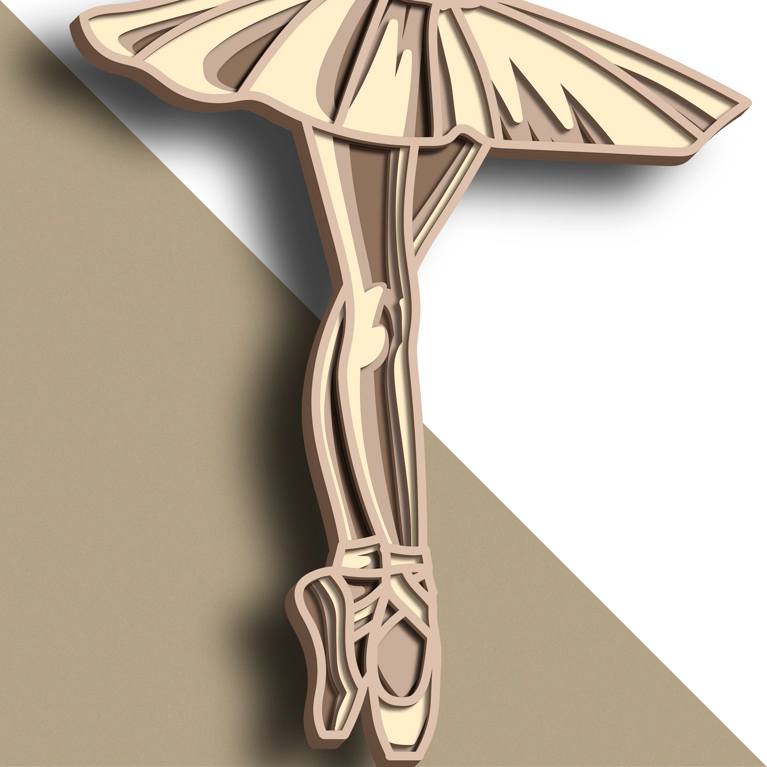 Ballet Multilayer SVG. Laser Cut File. Layer Construction. Plywood ...