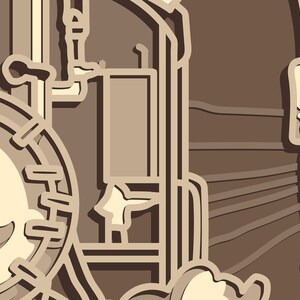 Train Multilayer SVG/ Train Cut File/ 3D Layer/ Plywood - Etsy