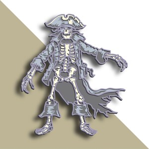 Pirate Multilayer SVG/ Pirate Mandala Cut File/ 3D Layer/ Plywood ...