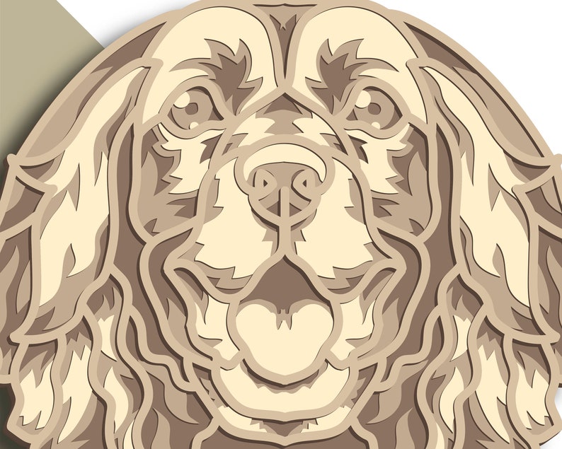 Boykin Spaniel Multilayer SVG/ Boykin Spaniel Cut File/ 3D - Etsy