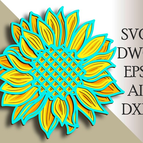 Sun Multilayer SVG/ Sun Cut File/ 3D Layer/ Plywood Cutting/ | Etsy