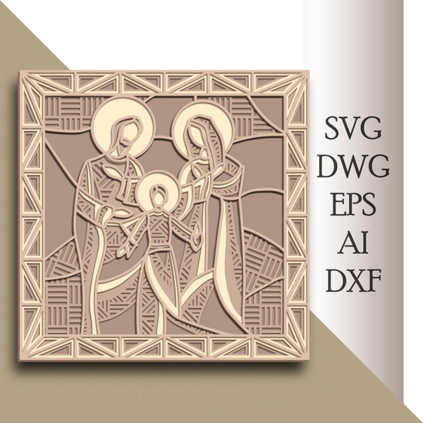 Holy Family Svg - Etsy