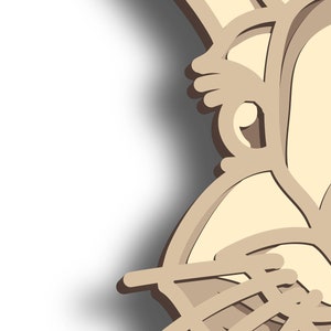 Rabbit Multilayer SVG/ Rabbit Cut File/ 3D Layer/ Plywood Cutting ...