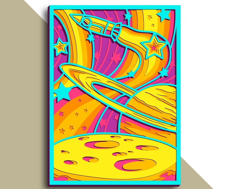 Space Bundle Multilayer SVG/ Space Bundle Cut File/ 3D Layer/ - Etsy