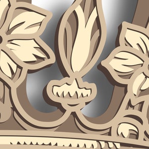 Crown Multilayer SVG/ Crown Cut File/ 3D Layer/ Plywood Cutting/ Paper ...