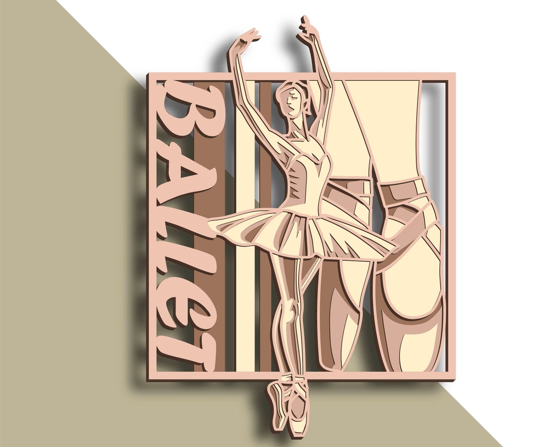 Ballet Bundle Multilayer SVG/ Ballet Bundle Cut File/ 3D - Etsy