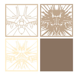 Destroyer Multilayer SVG/ Destroyer Cut File/ 3D Layer/ Plywood Cutting ...