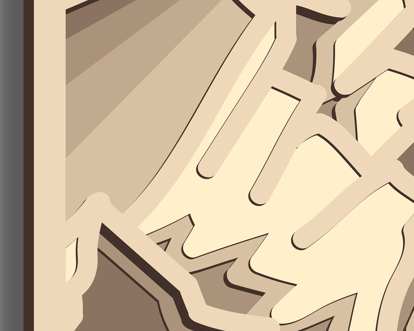 Nature Multilayer SVG/ Nature Cut File/ 3D Layer/ Plywood - Etsy