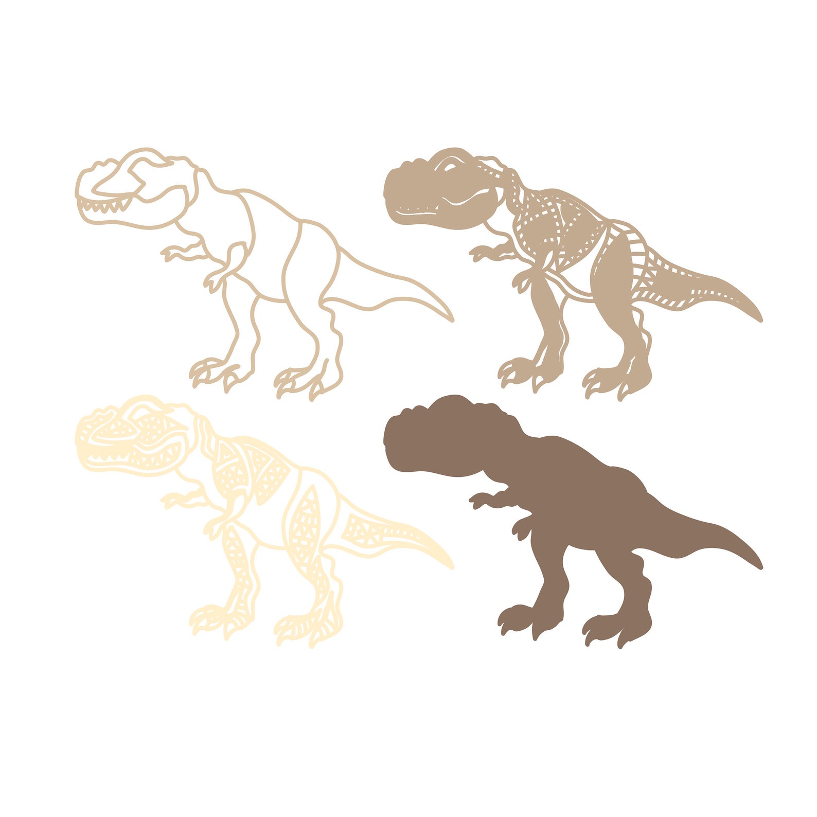 T-rex Multilayer SVG/ T-rex Cut File/ 3D Layer/ Plywood - Etsy UK
